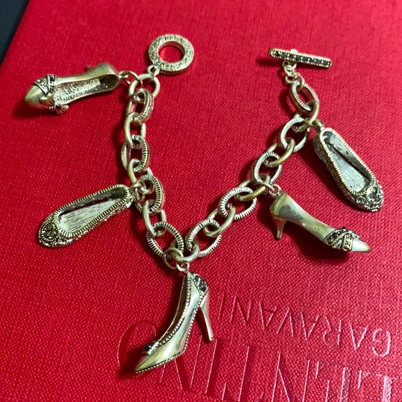Vintage | Jewelry | Vtg Metal Shoe Charms Bracelet | Poshmark